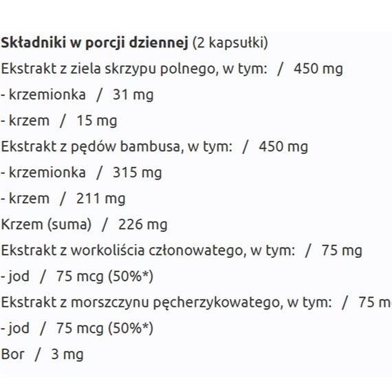 Doctor Life Krzem Jod Bor suplement diety 60 kapsułek – cena: 39,00 zł ...